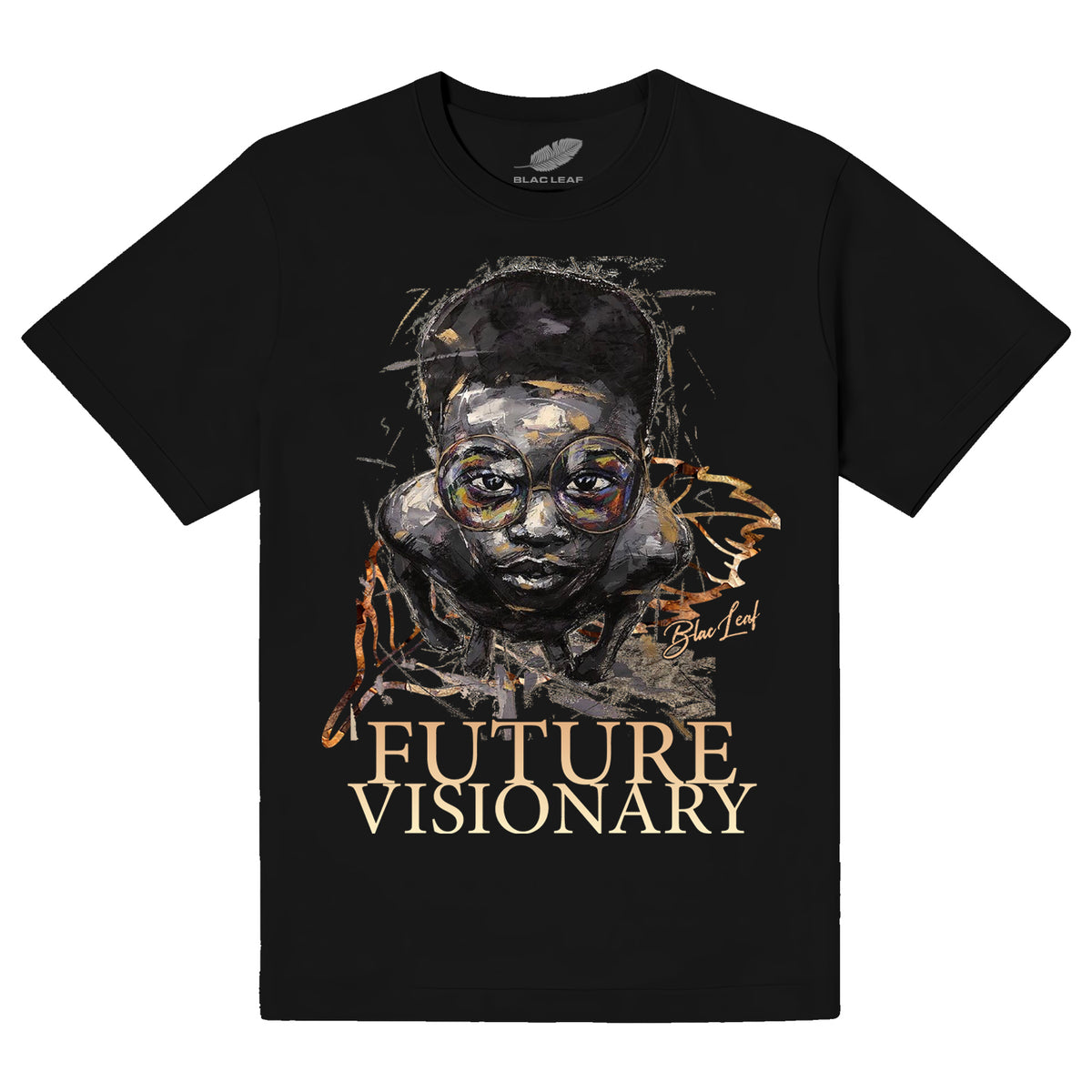 FUTURE VISIONARY BLACK SHIRT – Blac Leaf