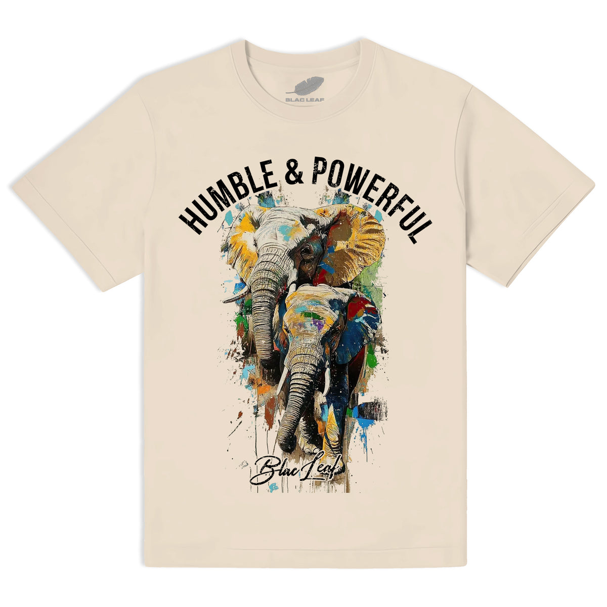 HUMBLE & POWERFUL NATURAL SHIRT – Blac Leaf